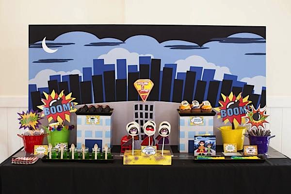 Kara's Party Ideas Superhero Party | Kara's Party Ideas